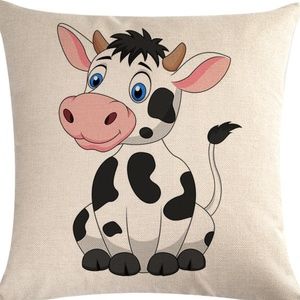 Accents | Pillow Cover New Cartoon Cow Cute Kids Children | Poshmark